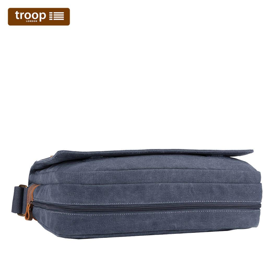 TRP0240 Troop London Classic Canvas Laptop Messenger Bag - 16.5 Diagon
